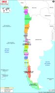 Buy Printed Chile Map
