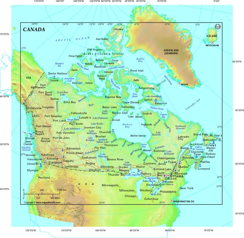 Free Canada Political Map Political Map Of Canada Political Canada