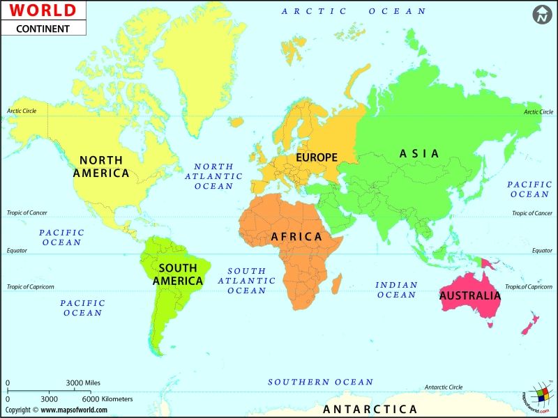 Maps Of The World Maps Of Continents Countries And Regions Nations