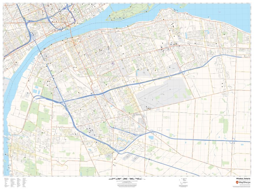 Map Of Downtown Windsor Ontario Canada Where Is Windsor? MapTrove