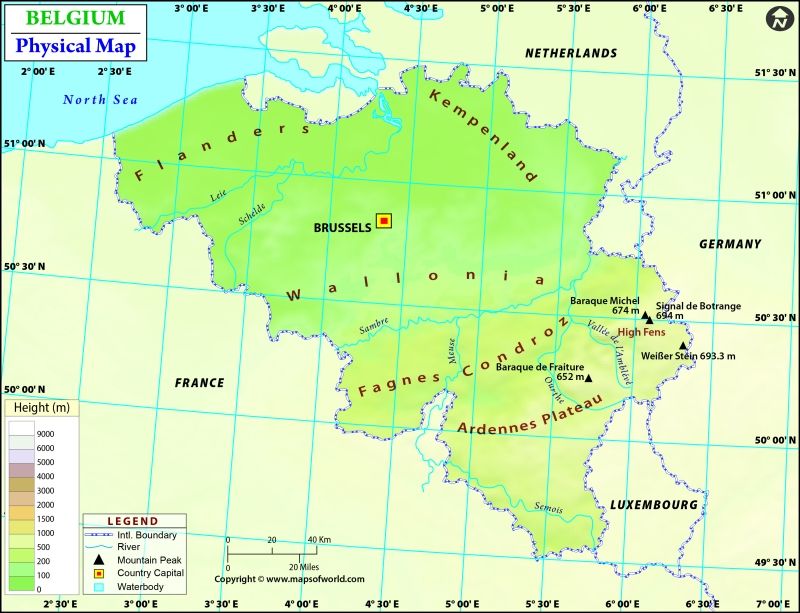 belgian physical features